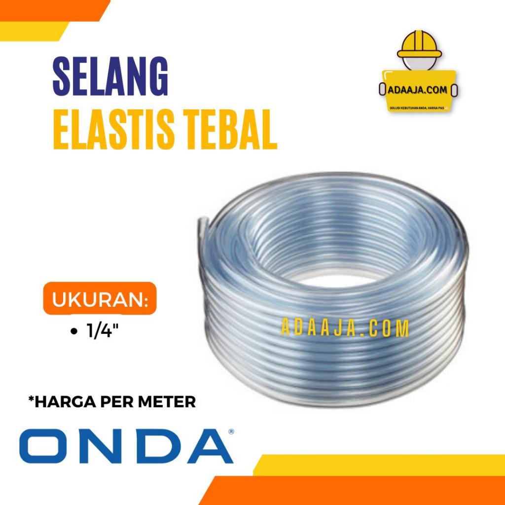 Jual Selang Elastis Tebal Transparan Bening 1/4" 5/16" 1/2" 5/8" 3/4 ...