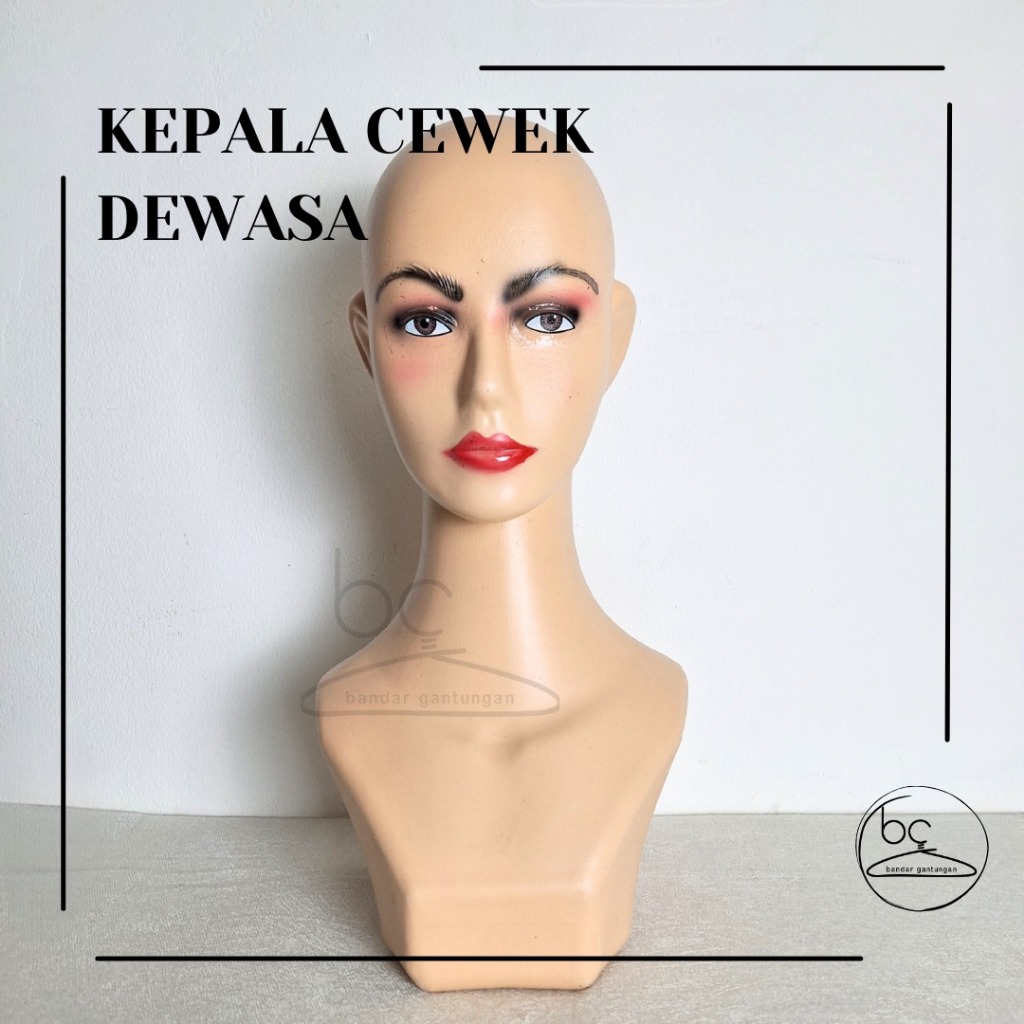 Jual Manekin Kepala Dewasa | Manekin Hijab | Display Topi | Make Up | Manekin Kepala Botak-BH ...