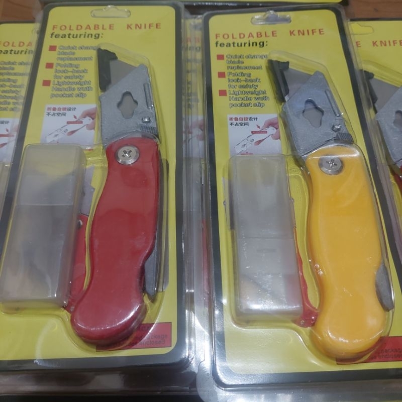 Jual Pisau Cutter Lipat / Foldable Knife / Folding Cutter Knife ...