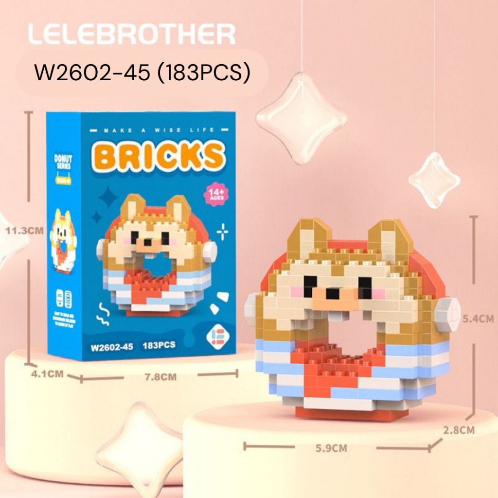 Jual [tma] Mainan Mini Brick Karakter / Balok Susun Mini / Building Box ...