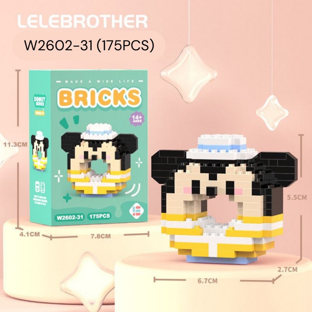 Jual [tma] Mainan Mini Brick Karakter / Balok Susun Mini / Building Box ...