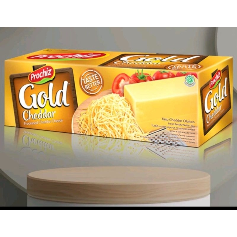 Jual Keju Cheddar Prochiz Gold Repack | Shopee Indonesia
