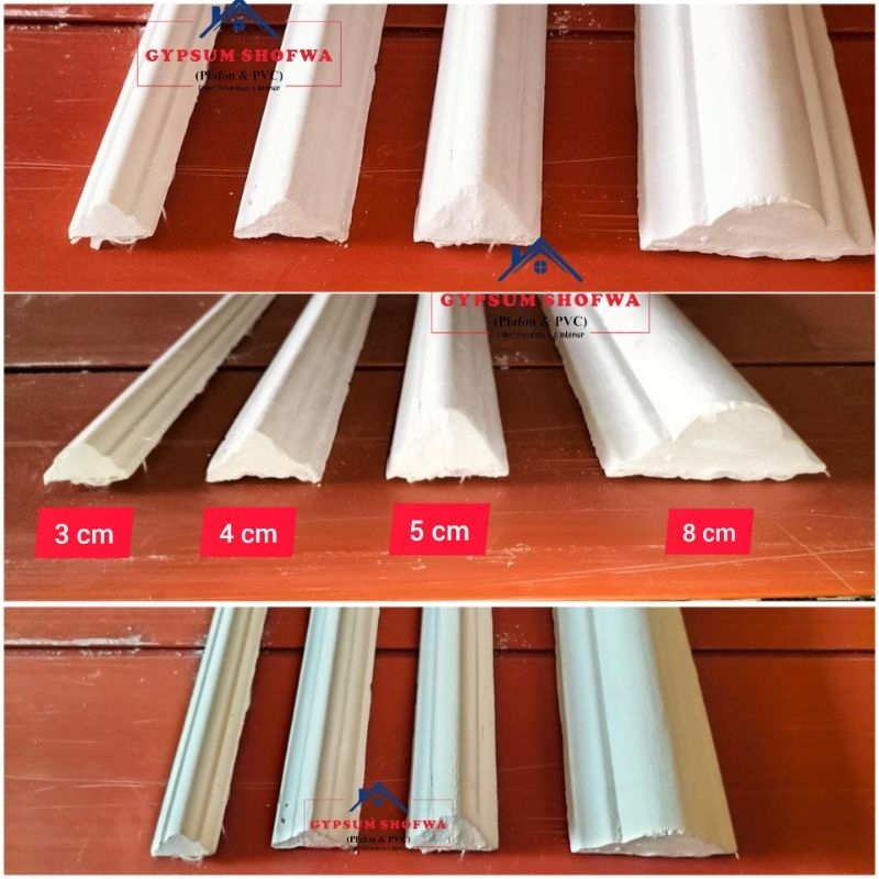 Jual Wall moulding Polos List gypsum Hiasan dinding / Wall moulding ...