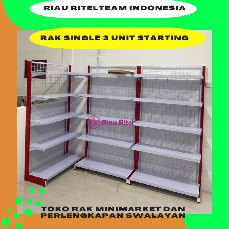 Jual RAK SINGLE RAK SATU SISI RAK MINIMARKET | Shopee Indonesia