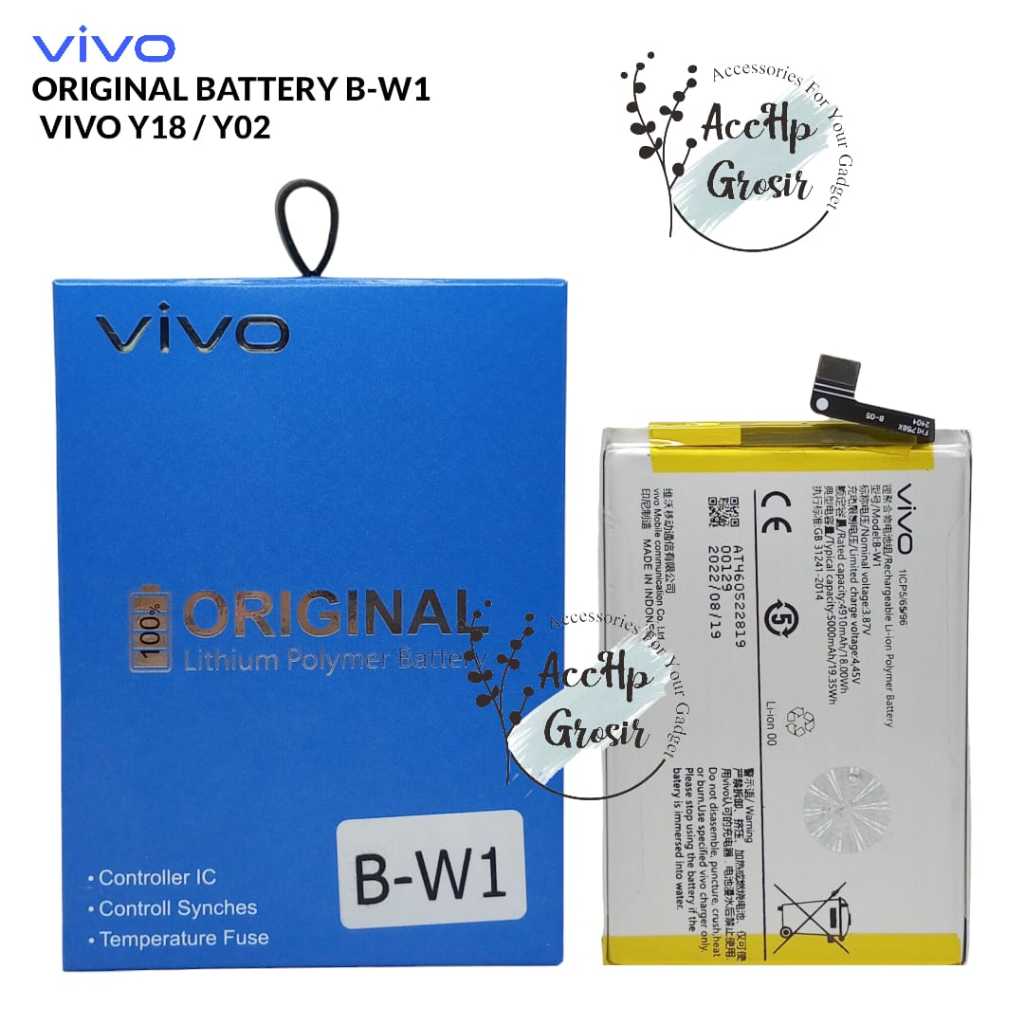 Jual Batre Baterai Vivo Y16 / Y02 / Y02S B-W1 BW1 Battery Batrai Batrei ...