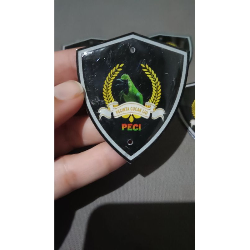 Jual logo sangkar peci (pecinta cucak ijo) fiberglass | Shopee Indonesia