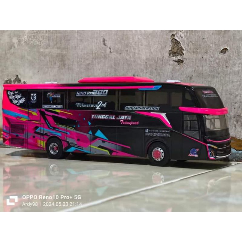 Jual Miniatur bus Tunggal Jaya Black Jet Bus 5 | xs_ion | Shopee Indonesia