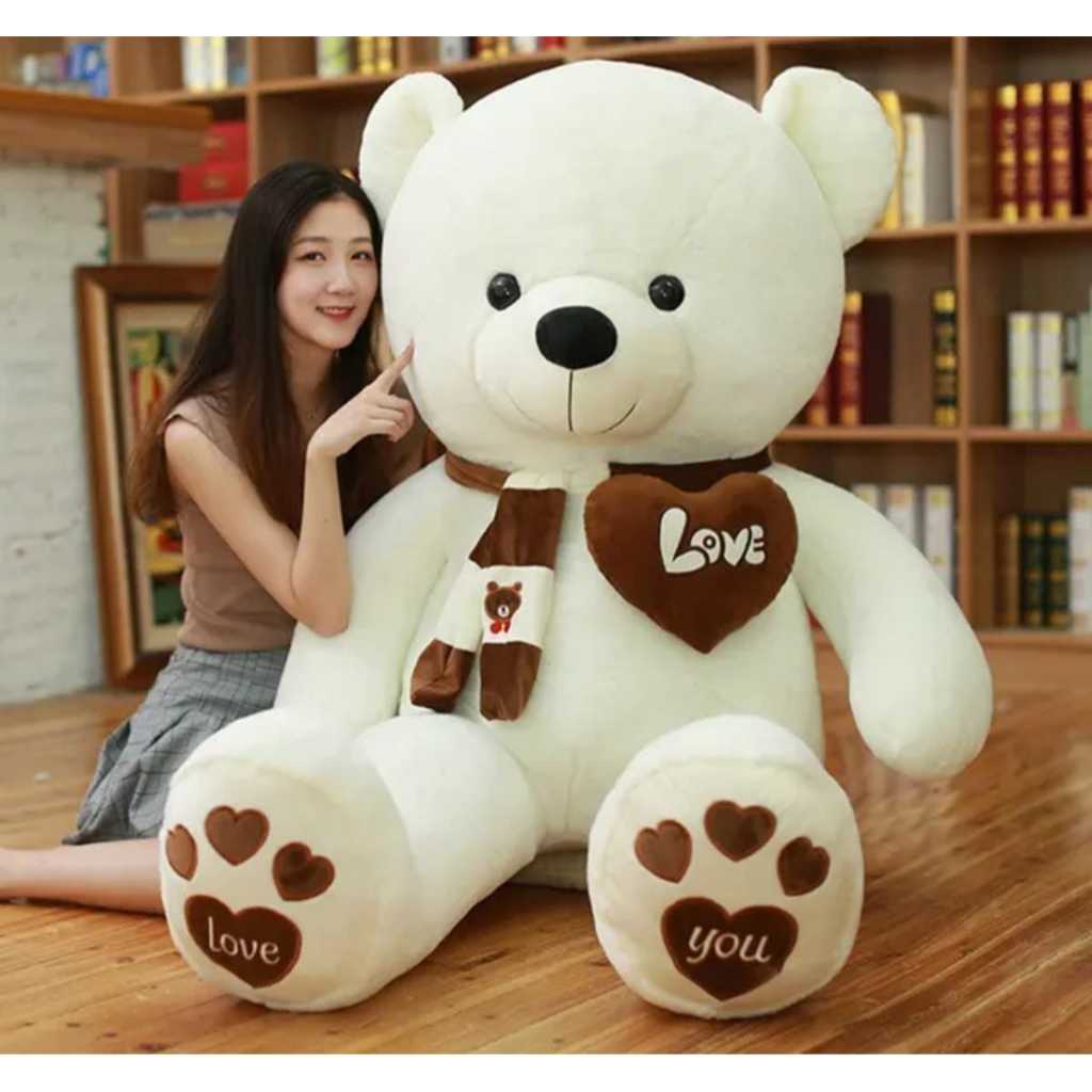 Jual Boneka teddy bear love 1 meter boneka teddy bear boneka beruang ...