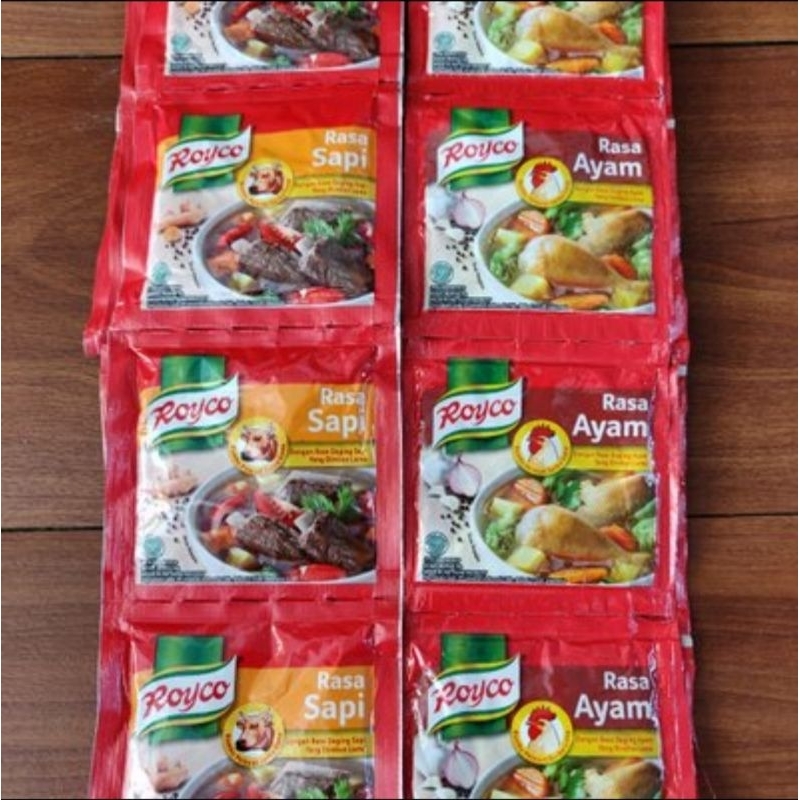 Jual Royco Ayam/Sapi 1 renceng isi 12 sachet Bumbu Penyedap Rasa ...