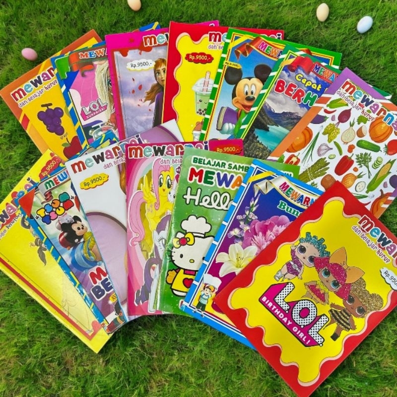 Jual Paket 5 Buku Mewarnai Anak Besar Random | Shopee Indonesia