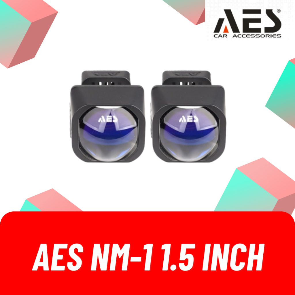 Jual BILED AES MIni NM1 Size 1.5 inch 40W 6000K Matrix Bi led with Flat ...