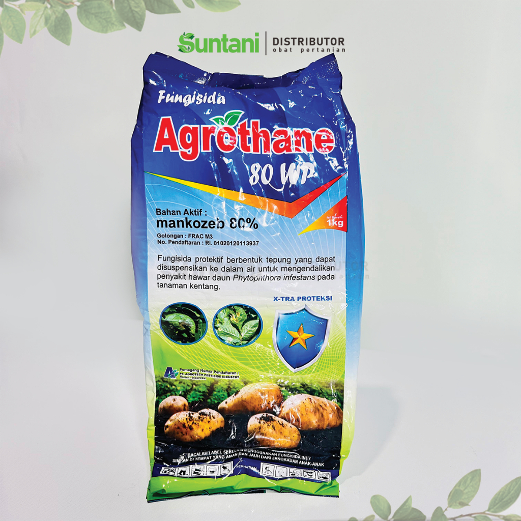 Jual AGROTHANE 80WP - 1 kg Fungisida Sistemik ( Obat pembasmi ham hawar ...