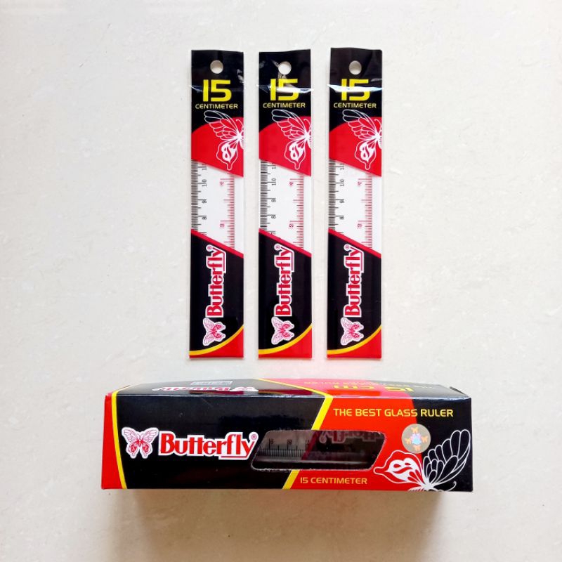 Jual [ PACK ISI 24 PCS MURAH ] Garisan Ruler Busur Penggaris Plastik 15 ...