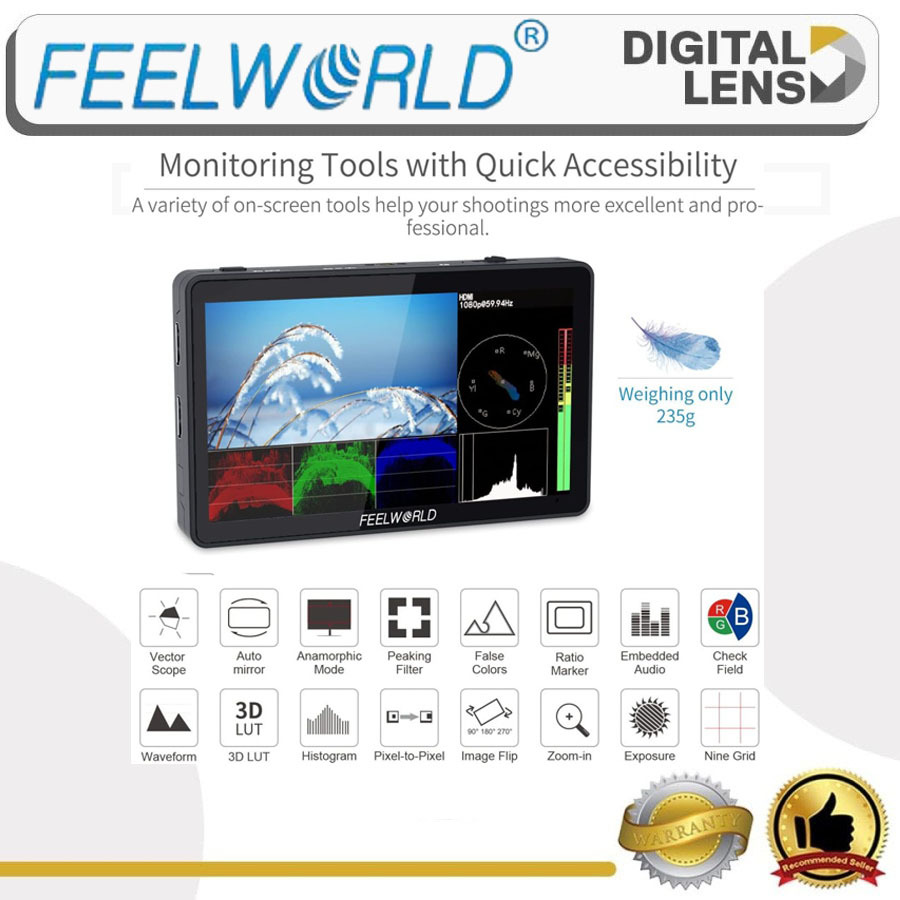 Jual Feelworld F6 Plus V2 6 Inch 4K HDMI Monitor | Shopee Indonesia