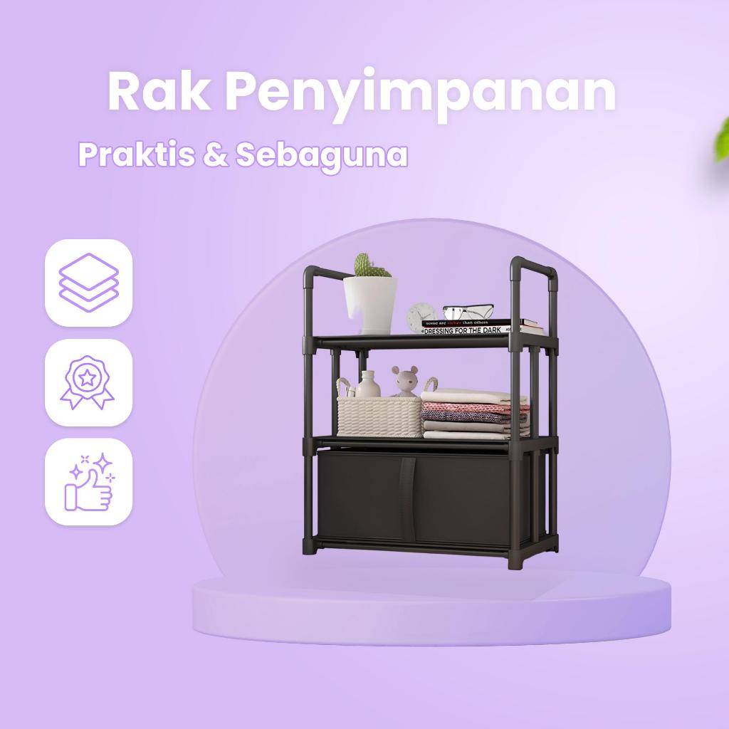 Jual ORANGE KEREN Lemari Sisi Ranjang 1 DAN 2 Laci Lemari Kain Linen ...