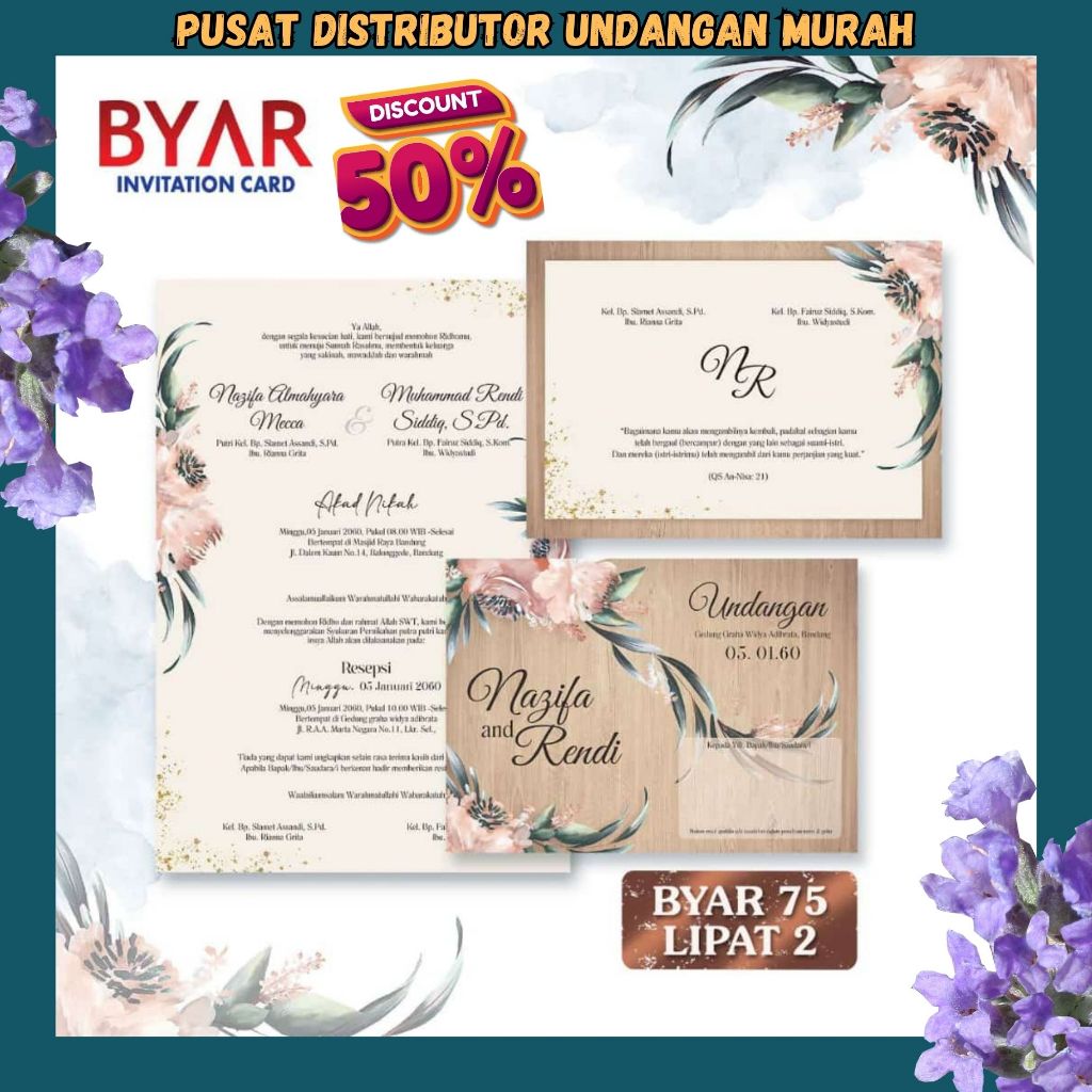 Jual Blangko Undangan Byar 75 | Blangko Undangan Murah Blangko Undangan ...