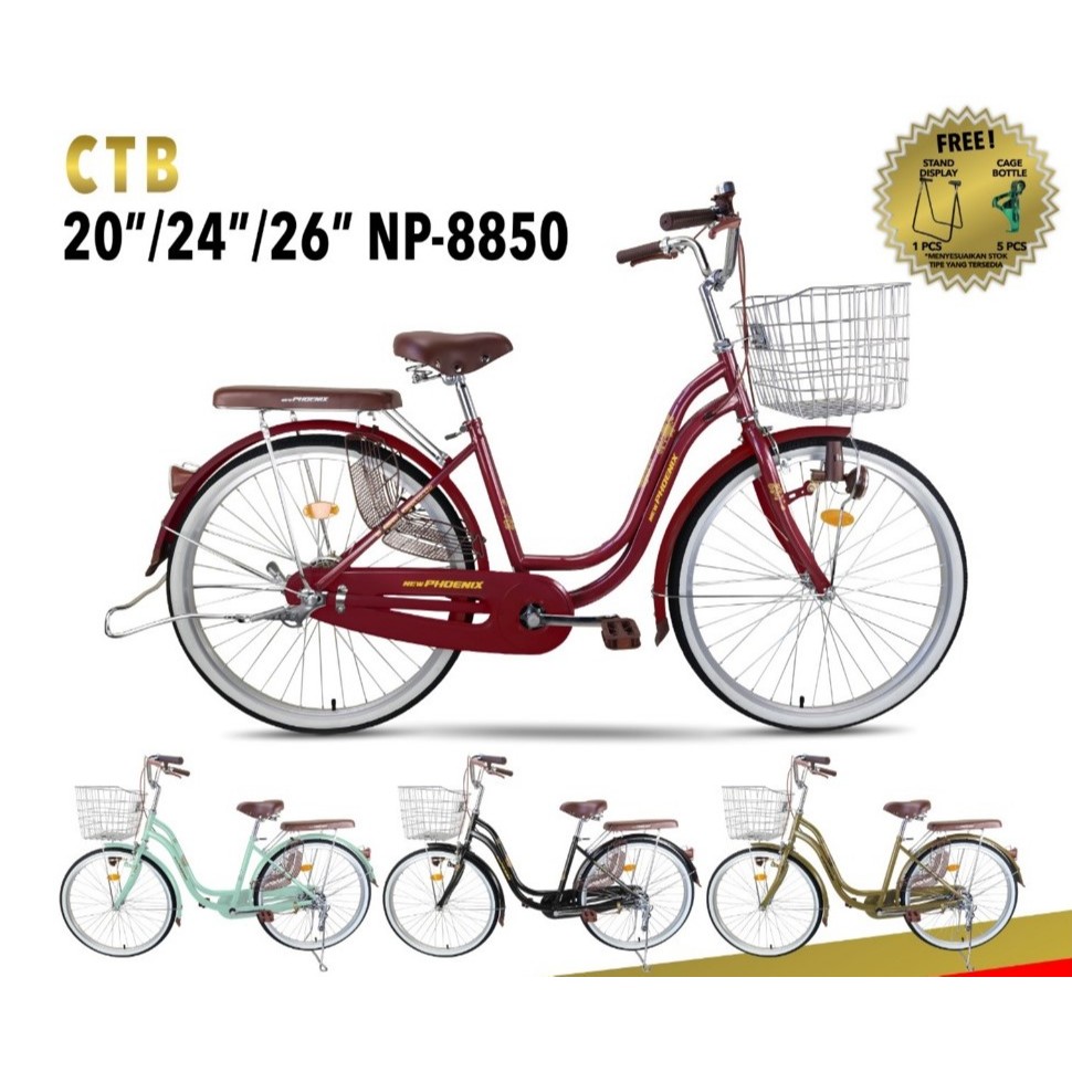 Jual Phoenix NP8850 Sepeda Mini Remaja Dewasa CTB Ban 20x1.75 Keranjang ...