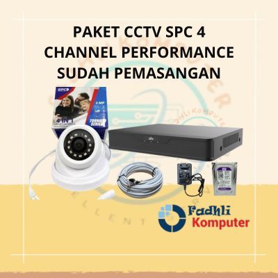 Jual PAKET CCTV SPC 4 CHANNEL PERFORMANCE TORNADO (SUDAH PEMASANGAN ...