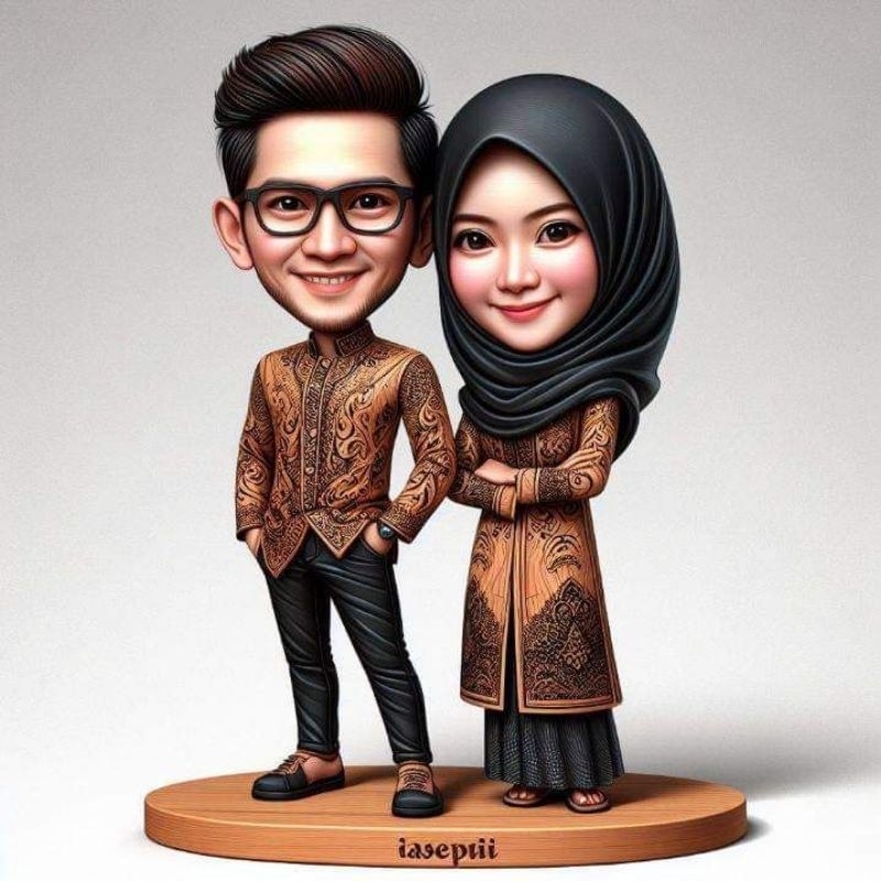 Jual EDIT FOTO KARIKATUR KELUARGA ROMANTIS | Shopee Indonesia