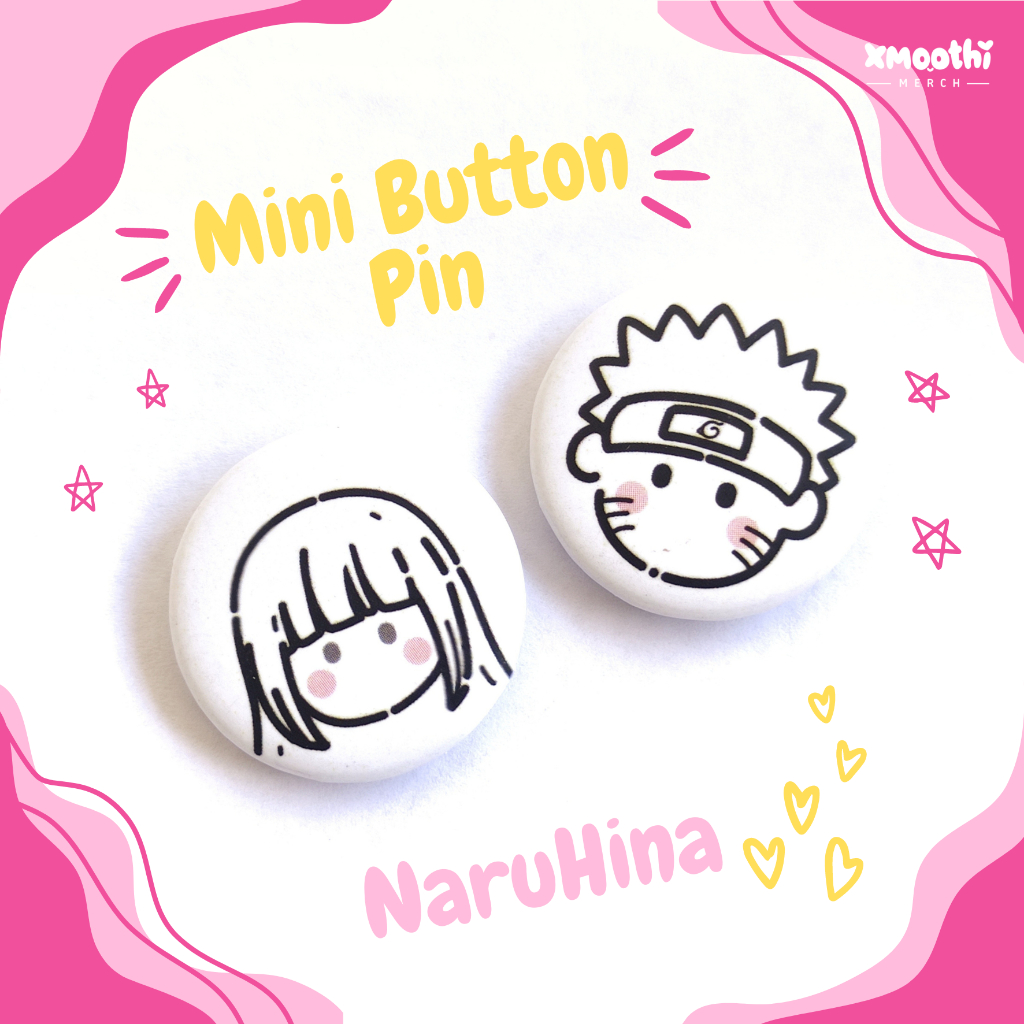 Jual NARUTO X HINATA MINI BUTTON PIN - NARUTO SHIPPUDEN - ANIME COUPLE ...