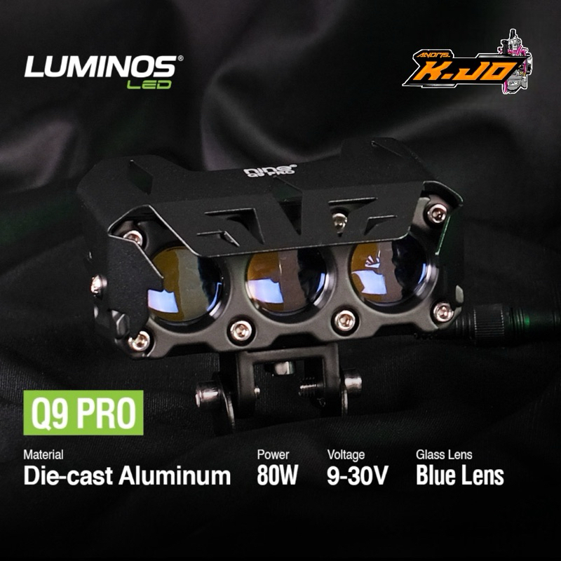 Jual LUMINOS Q9PRO LAMPU TEMBAK LED PROJI MINI LASER SQL 3 MATA LUMINOS ...