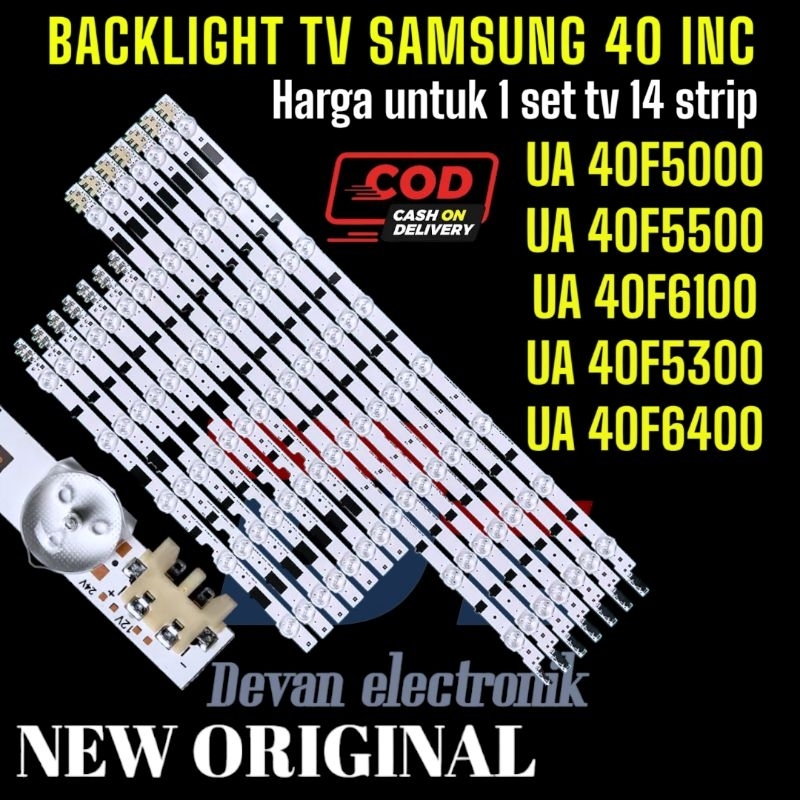 Jual LED BACKLIGHT SAMSUNG UA40F5000 40F5000 UA40F5500 40F5500 UA40F6100 40F6100 UA 40F5300 UA ...