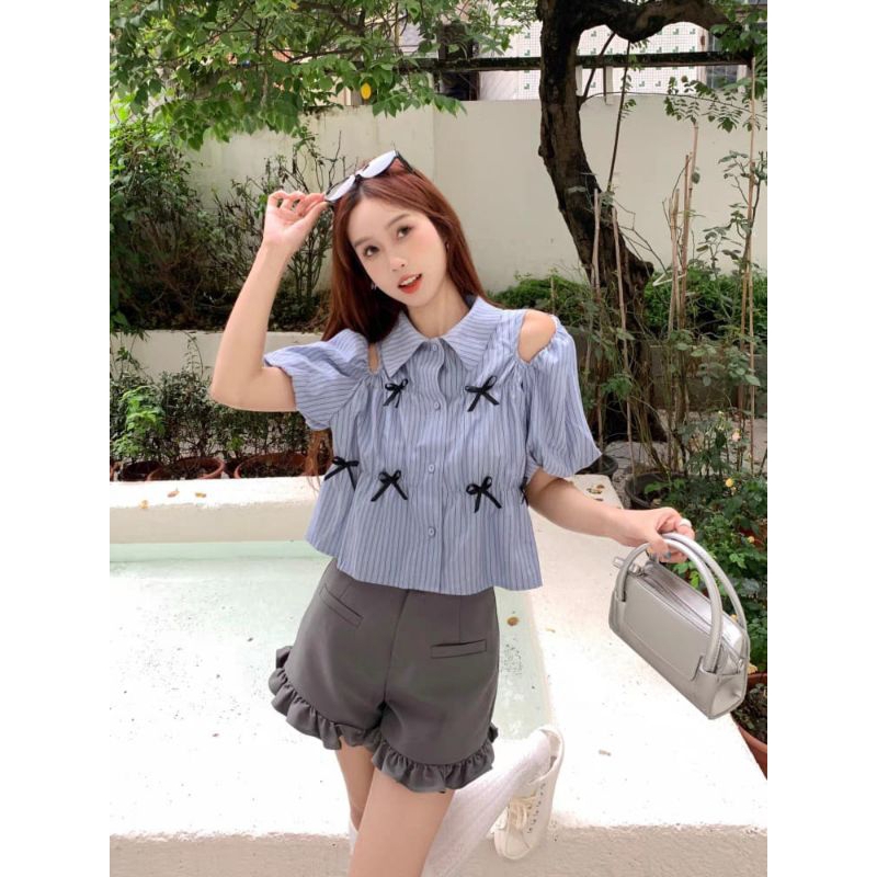 Jual Atasan Blouse Pendek import premium "SANANA (CH JUN 0815), STUDY ...