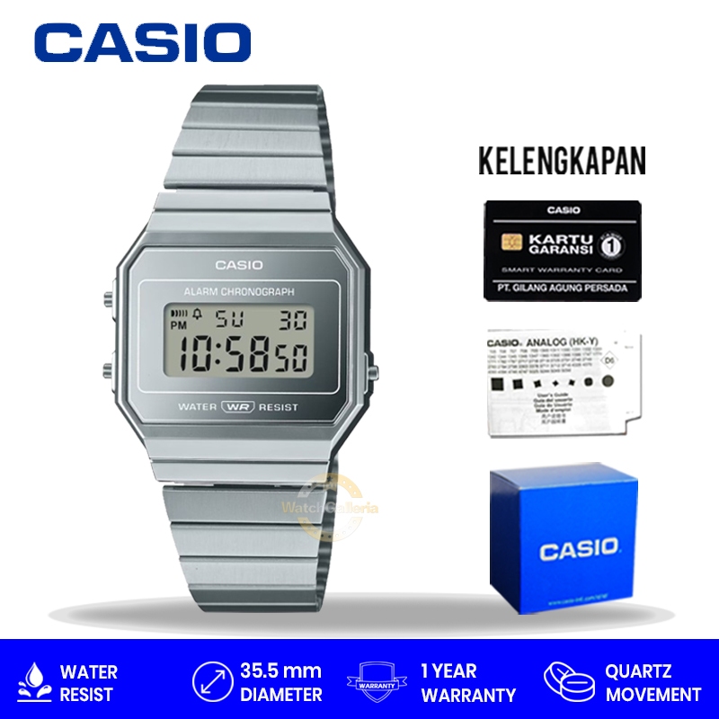 Jual Jam Tangan Casio General A700WEV-7ADF A700WEV-7A A700WEV Original Resmi | Shopee Indonesia