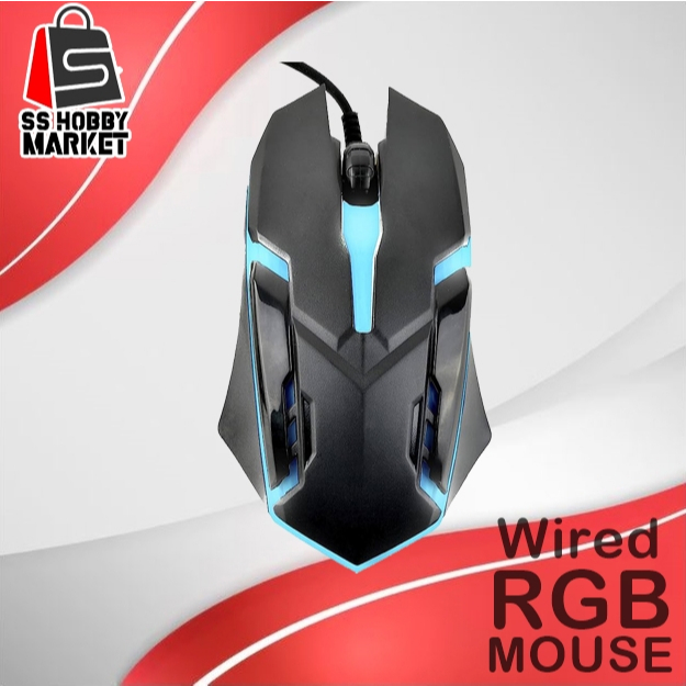 Jual MOUSE GAMING WIRED USB KABEL LED / MOUSE GAMING KABEL USB LED RGB ...