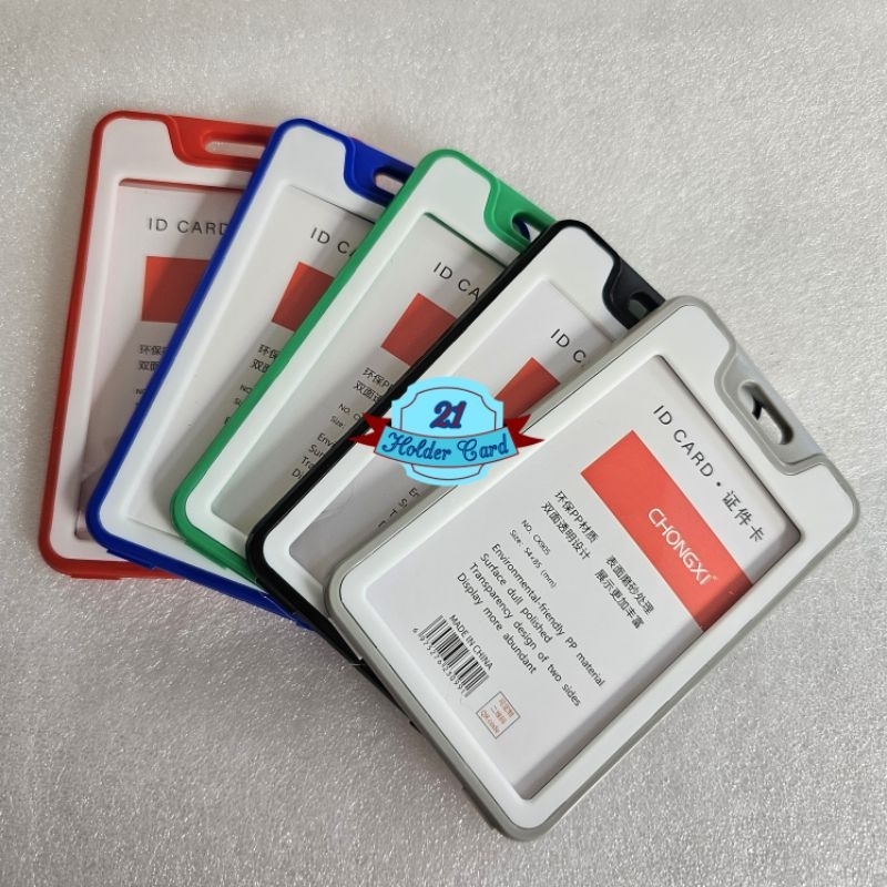 Jual Tempat Id Card Plastik 2 Sisi Bening Transparan | Shopee Indonesia