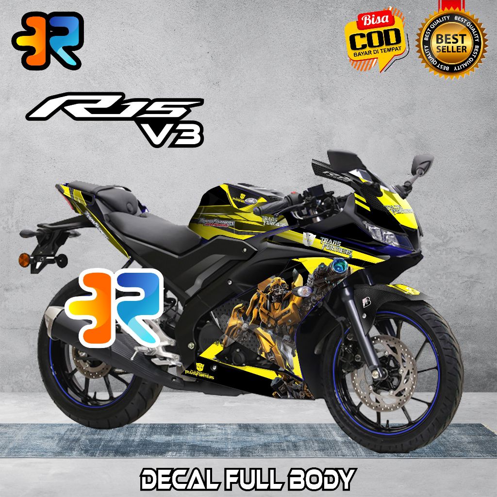 Jual Decal R15 V3 Full Body Variasi Desain Transformer | Shopee Indonesia