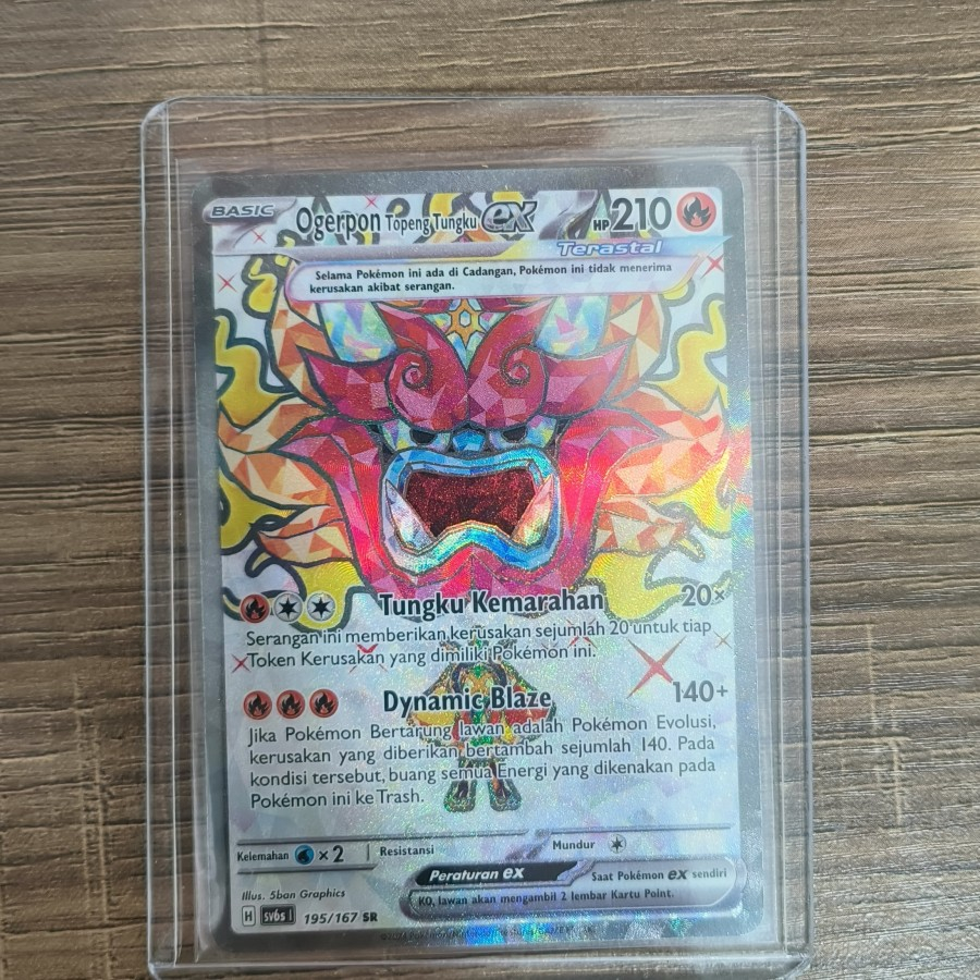 Jual Kartu Pokemon Original TCG sv6s 195/167 Ogerpon Topeng Tungku EX SR | Shopee Indonesia