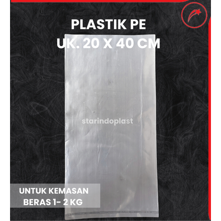 Jual Starindoplast PLASTIK BERAS 2KG POLOS BENING ISI 50 LEMBAR TEBAL ...