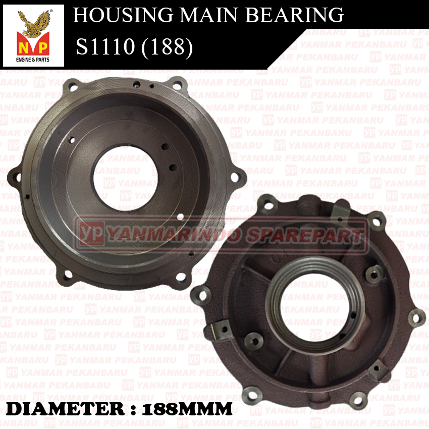 Jual S1110 S1115 Housing Main Bearing Rumah Lahar 188MM mesin dongfeng ...