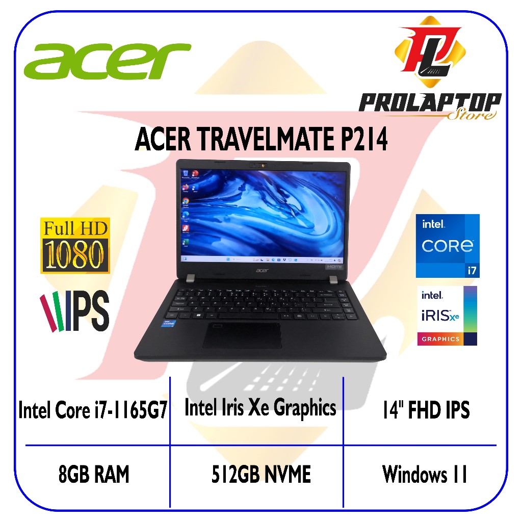 Jual Acer TravelMate P412 Intel Core i7-1165G7 RAM 8GB SSD 512GB 14" FHD | Shopee Indonesia
