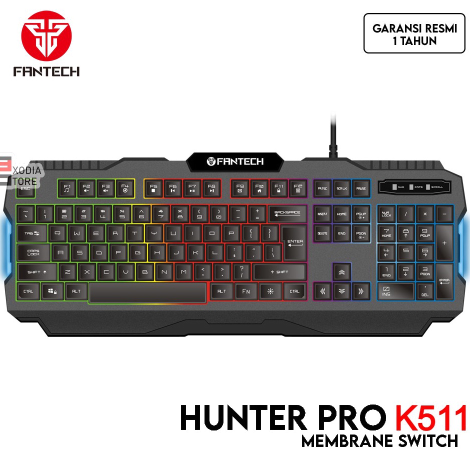 Jual Fantech HUNTER PRO K511 RGB Fantech SHIKARI K515 RGB Backlite Keyboard Gaming Membrane w ...