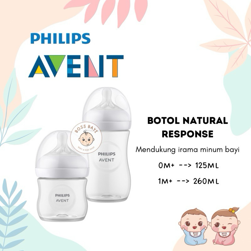 Jual AVENT PHILIPS Feed Bottle Natural RESPONSE | Botol Dot Susu Bayi ...