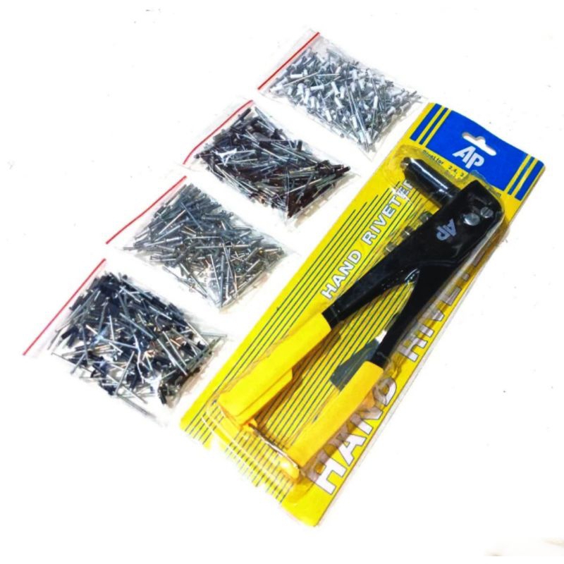 Jual Paket Tang Rivet + Paku Rivet Warna ELLPRO 435 size 3.2mm x 9.5mm ...
