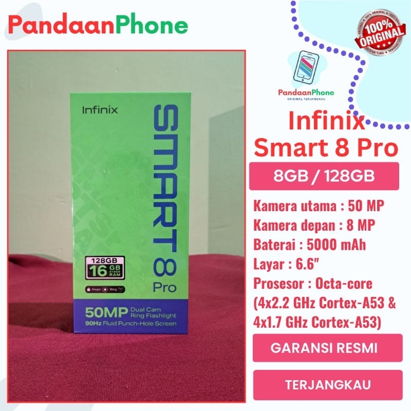 Jual Infinix Smart 8 Pro 8/128 BNIB, Garansi Resmi, dan No Repacking | Shopee Indonesia