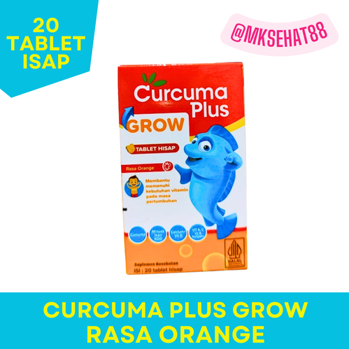 Jual Curcuma Plus Grow Isi 20 Tablet Isap / Vitamin D / B Komplek ...