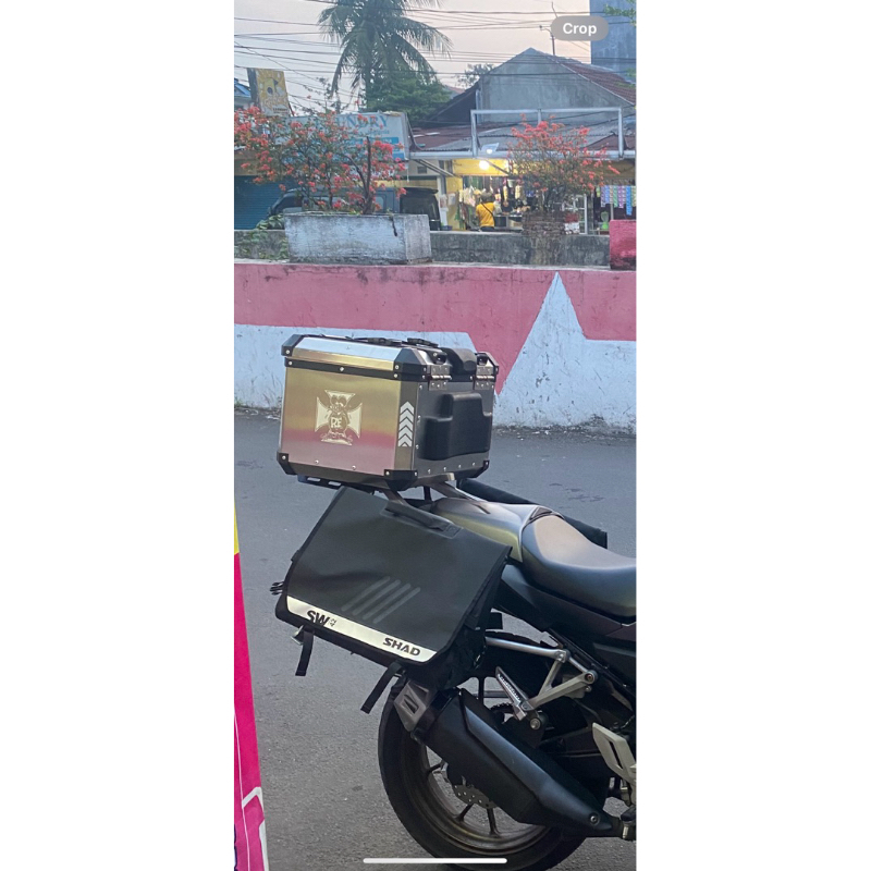 Jual Top Box 45L Stainless Hairline 2nd | Shopee Indonesia