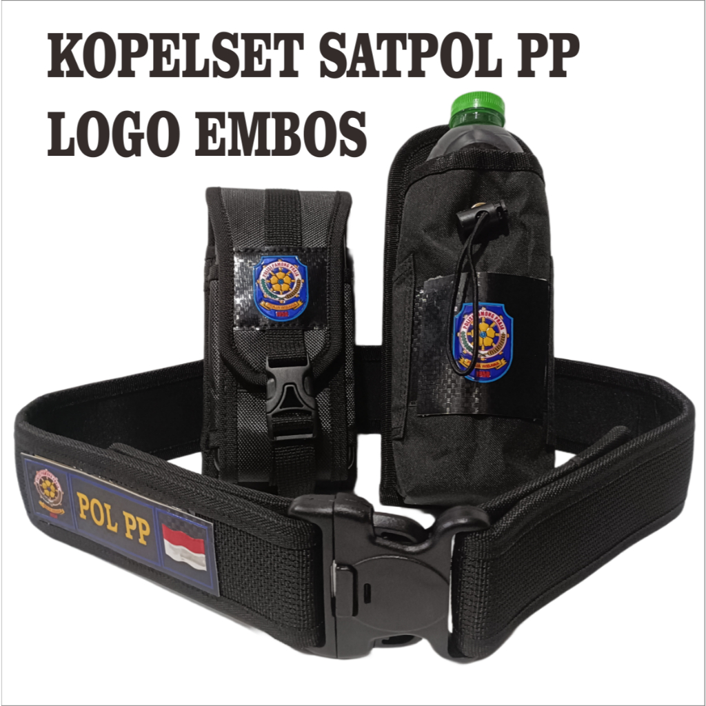Jual Kopel Set Tactical Satpol Pp Lengkap Warna Hitam Atribut ...