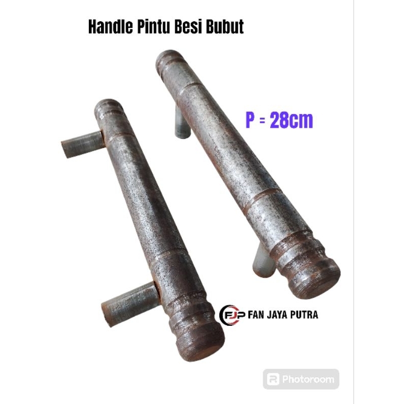 Jual HANDLE PINTU BESI AS PANJANG 28CM | PEGANGAN PINTU PAGAR BESI ...