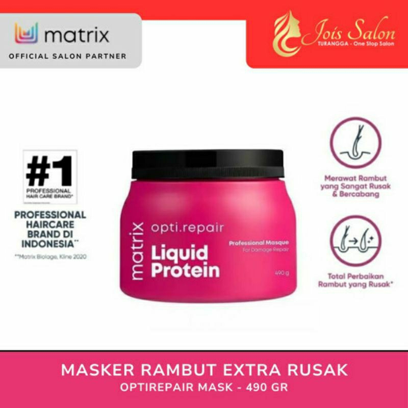 Jual MATRIX OPTI REPAIR LIQUID PROTEIN MASKER 500 ml ( For Damage ...