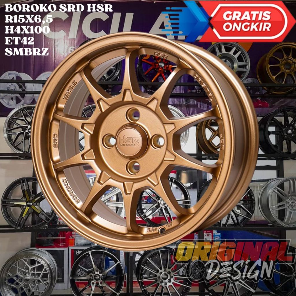 Jual Velg Mobil AGYA , BRIO , AYLA , YARIS , HSR BOROKO SRD RING 15 R15 MURAH | Shopee Indonesia