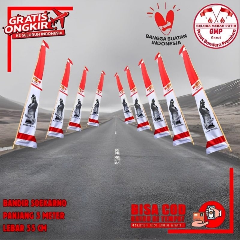 Jual Bendera Merah Putih Model Layur 4 Meter Hiasan Agustusan Dekorasi ...