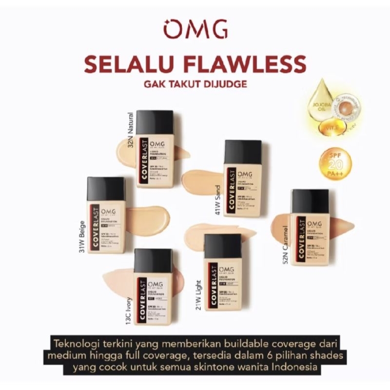 Jual OMG Oh My Glam Liquid Foundation Alas Bedak | Shopee Indonesia