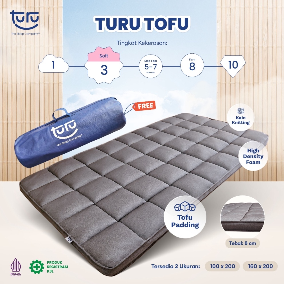Jual Paling Dicari TURU Tofu Kasur Lantai Gulung Premium Travel Bed ...
