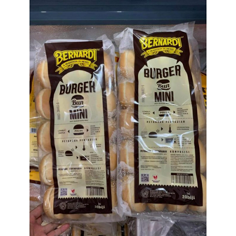 Jual roti burger mini Benardi isi 20/ Benardi roti burger mini | Shopee ...