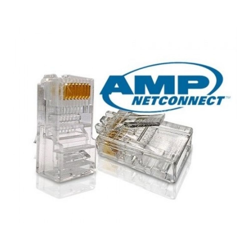 Jual COMMSCOPE AMP CONNECTOR LAN RJ45 CAT5E - eceran - satuan | Shopee ...